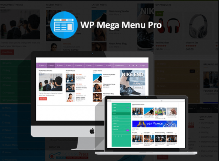[最新版]WP Mega Menu Pro插件免费下载WordPress超级菜单插件 - 晓得博客 - 免费资源