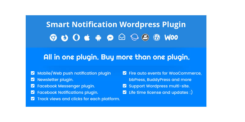 [最新版]Smart Notification插件免费下载WordPress智能通知插件 - 晓得博客 - 免费资源