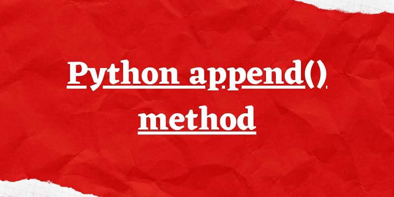 Python append()函数 - 晓得博客 - Python