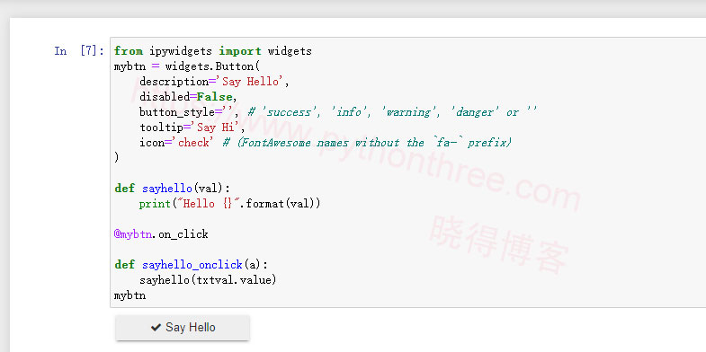 Jupyter Notebook教程IPyWidgets库 - 晓得博客 - Jupyter Notebook教程