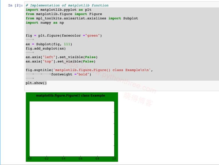 Matplotlib Figure Class图类 晓得博客 Matplotlib教程