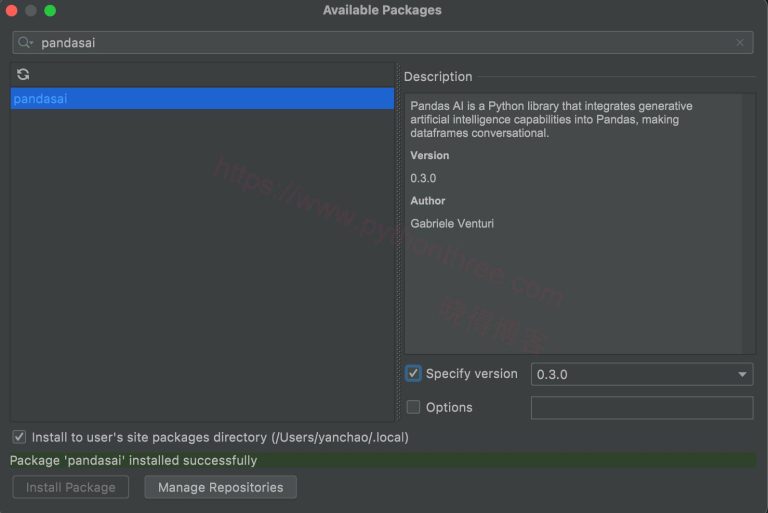生成式ai Python库pandas Ai 晓得博客 Python
