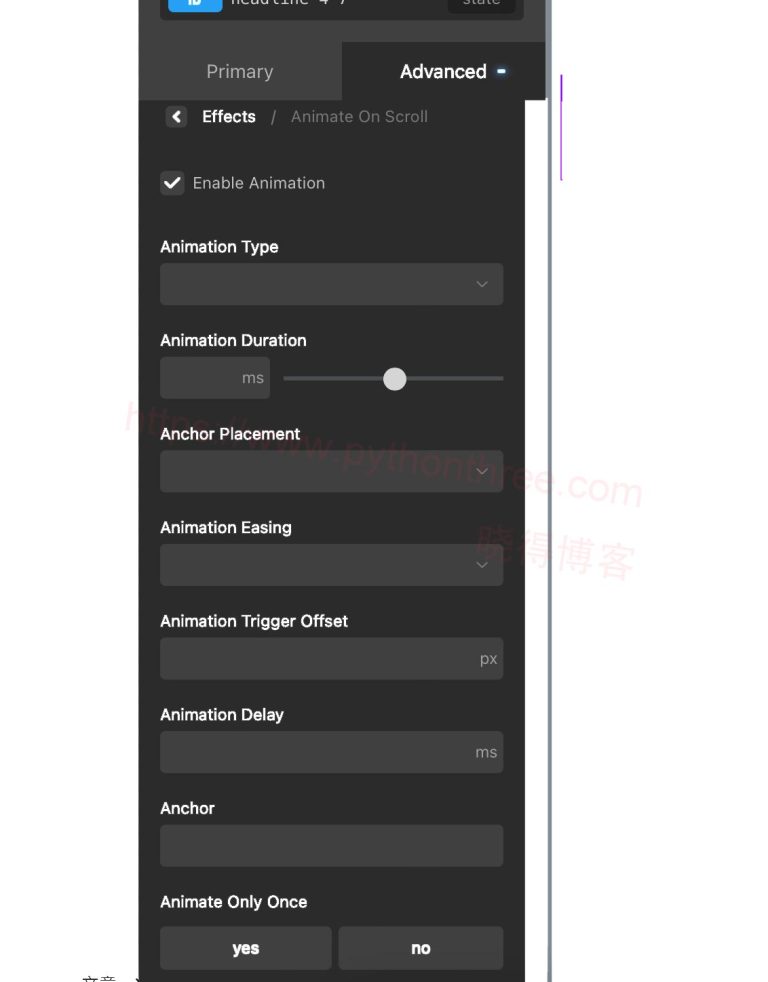 Oxygen Builder页面构建器Effects动画效果 - 晓得博客 - Oxygen Builder教程