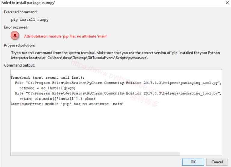 如何在PyCharm中安装NumPy - 晓得博客 - Pycharm教程