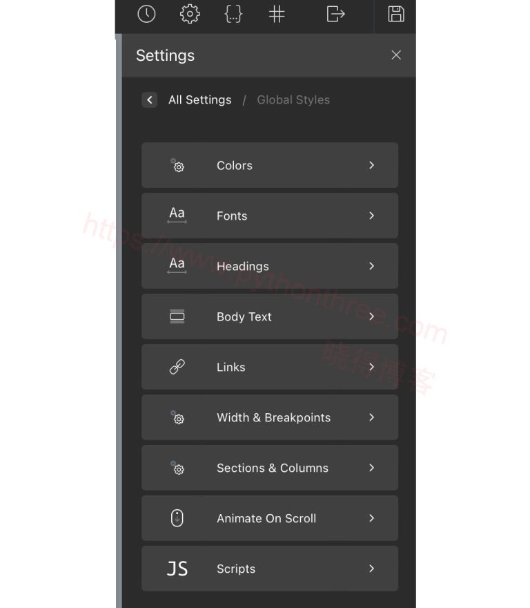 Oxygen Builder页面构建器Global Styles - 晓得博客 - Oxygen Builder教程