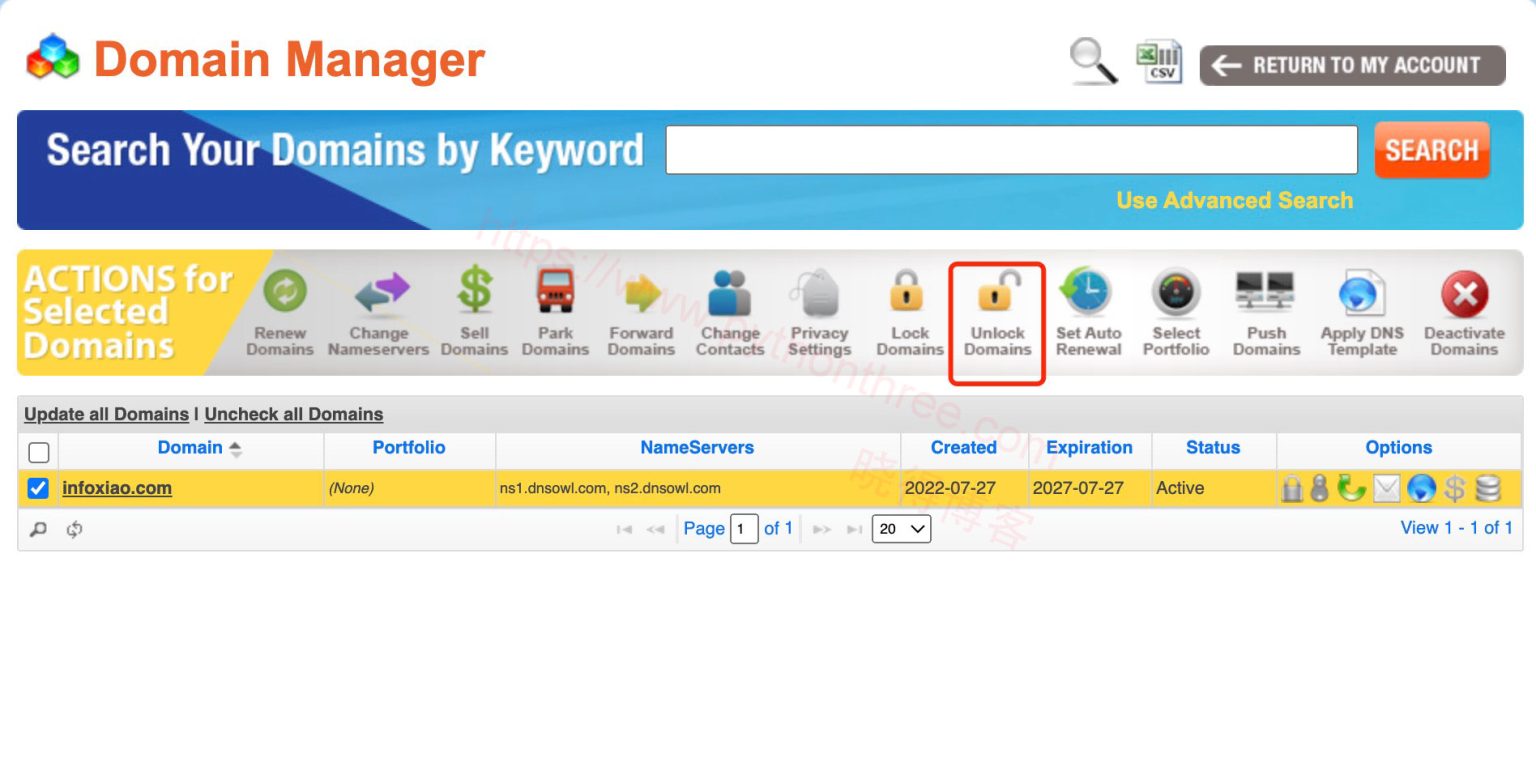 如何从NameSilo转出域名到其他域名注册商 - 晓得博客 - WordPress建站